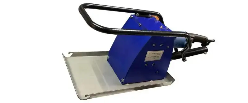 Laser slag removal machine is used to remove slag from laser cutting ...