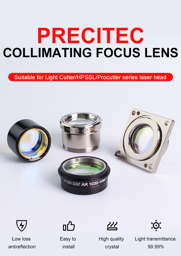 Collimation Lens D37 F100（15KW）Aspherical for Precitec Procutter1.0 ...